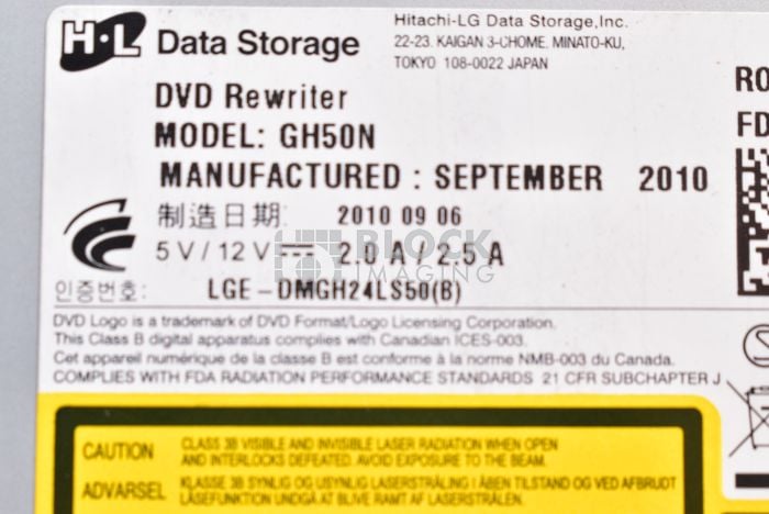 GH50N - Other - Hitachi-LG DVD Rewiter Disk Drive | Block Imaging